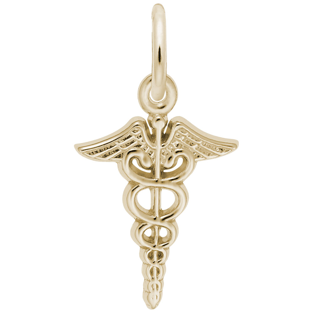 Precious Charms: Small Caduceus Charm