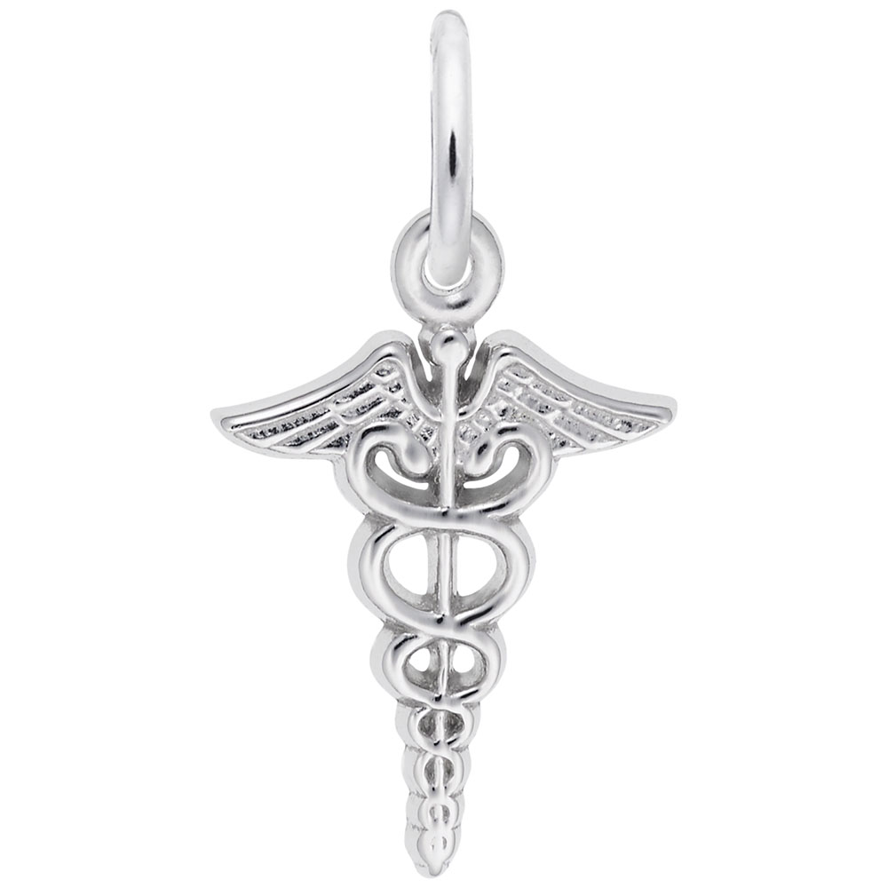 Precious Charms: Small Caduceus Charm