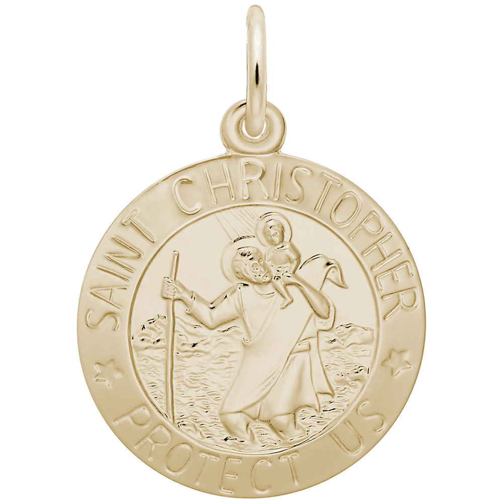 Precious Charms: St. Christopher Disc Charm