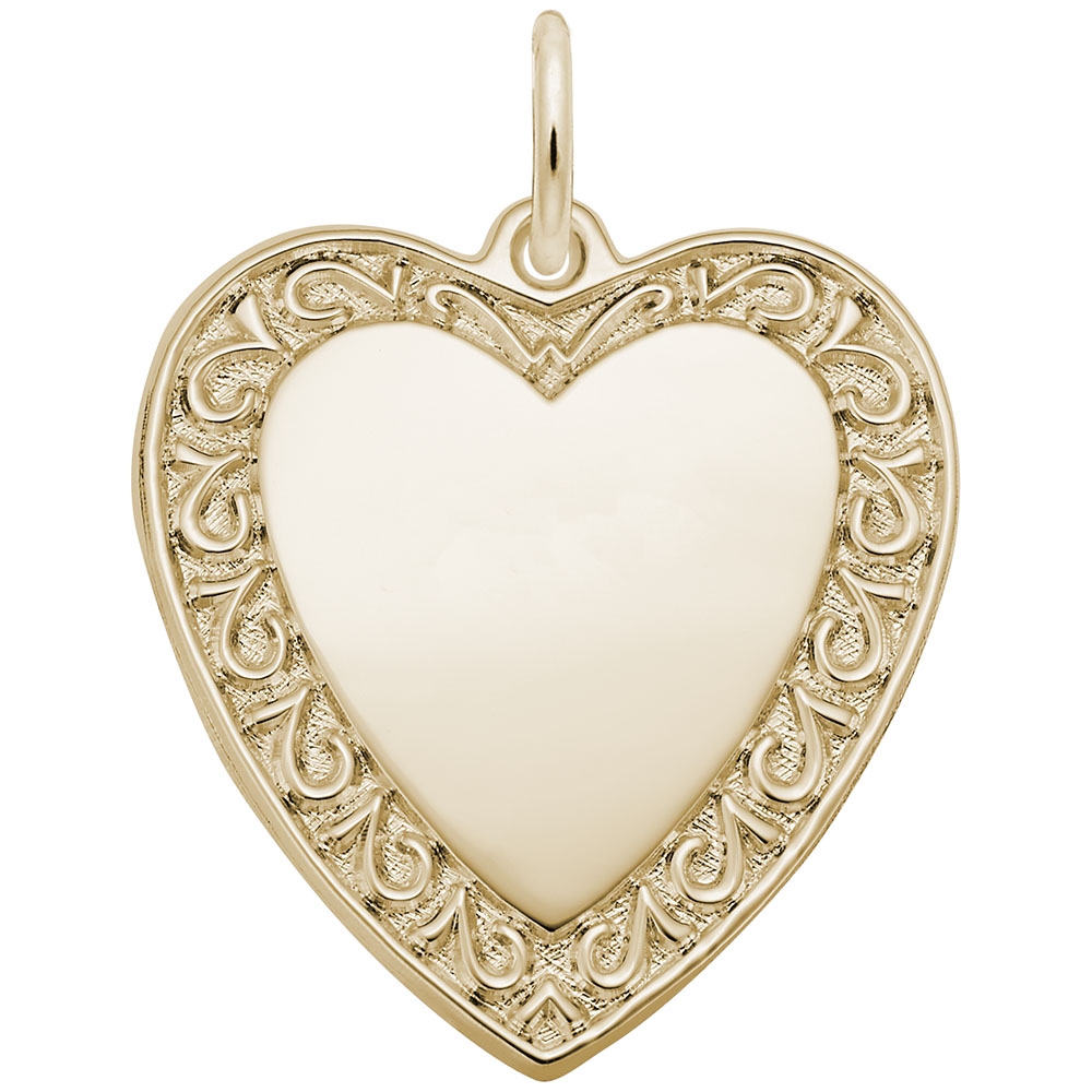 Precious Charms: Scrolled Classic Heart Charm