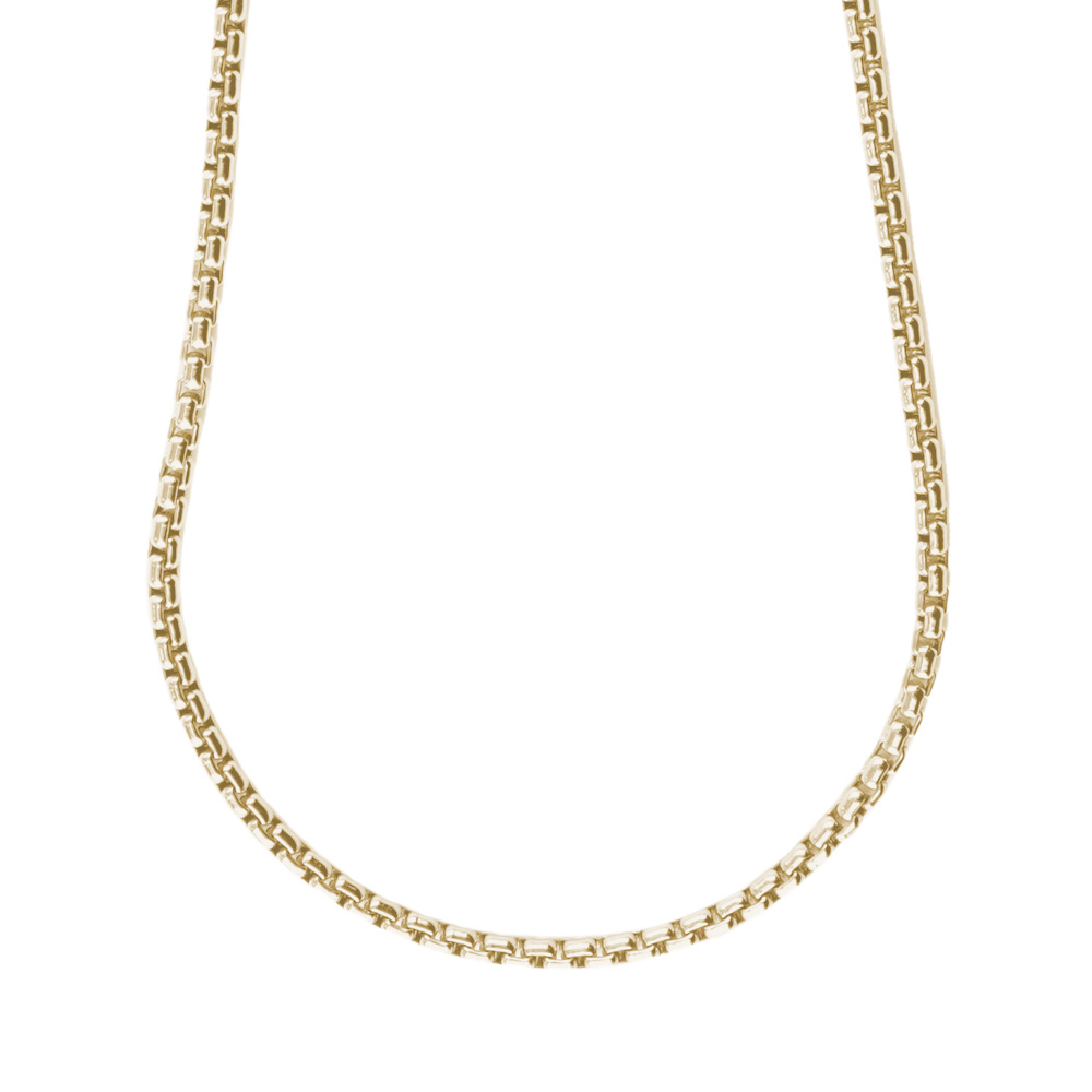 Precious Charms: Round Box Chain Necklace