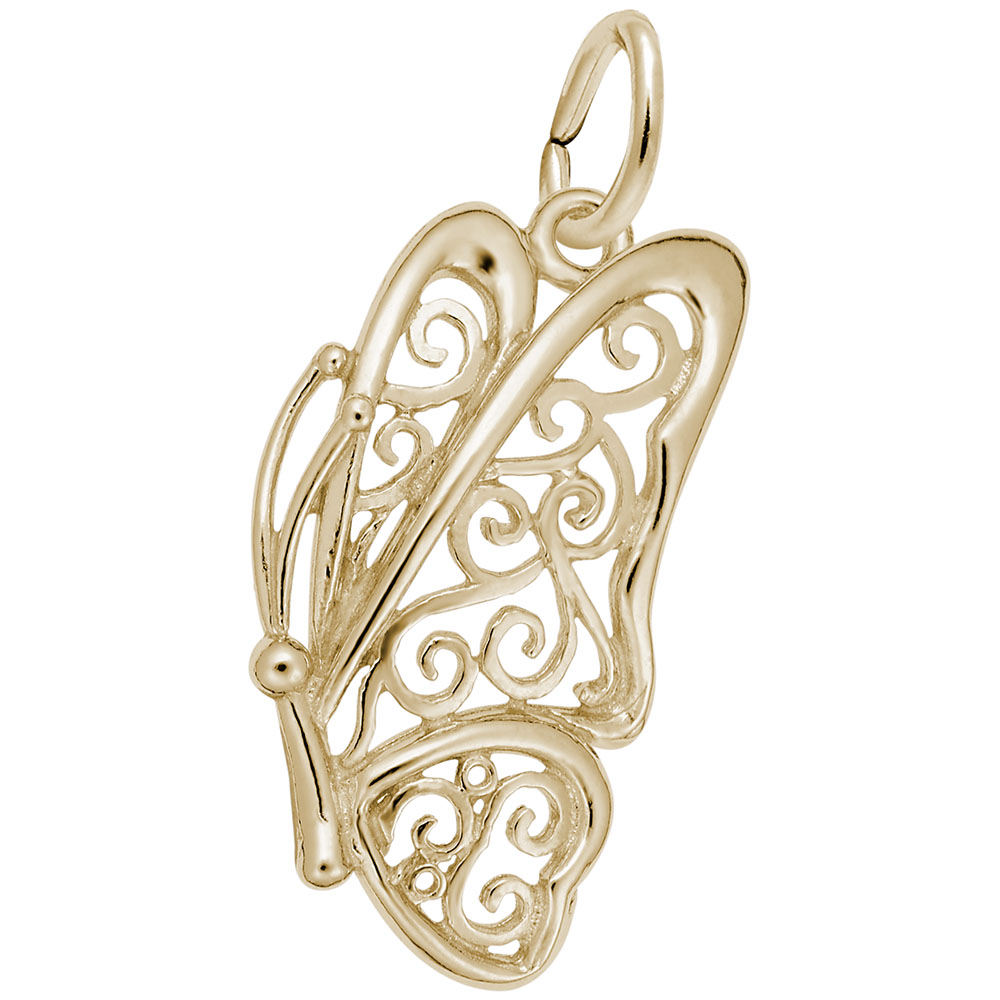Precious Charms: Filigree Butterfly Charm