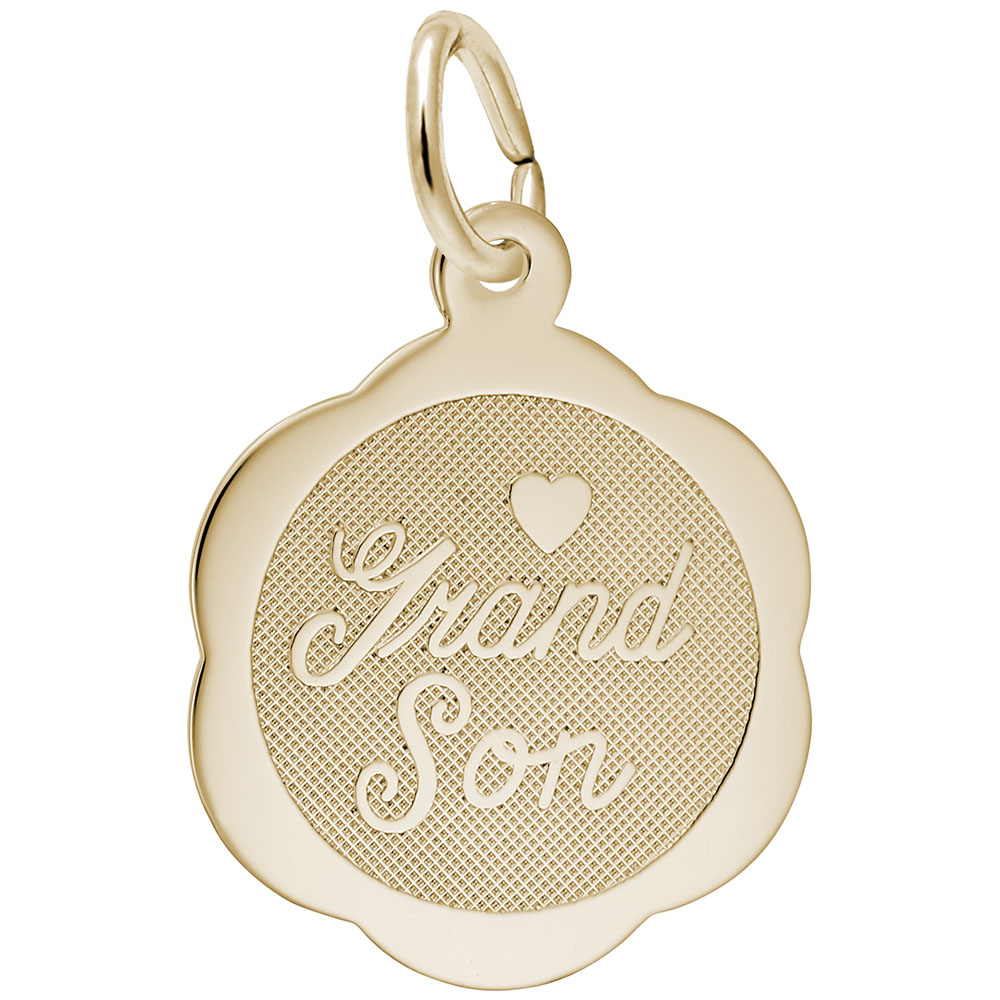 Precious Charms: Grandson Disc Charm